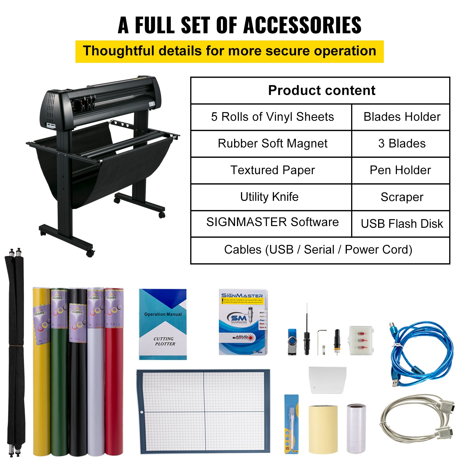 VEVOR Off-line Vinyl Cutter Machine 870mm Vinyl Printer U-Disk, 34 inch ...