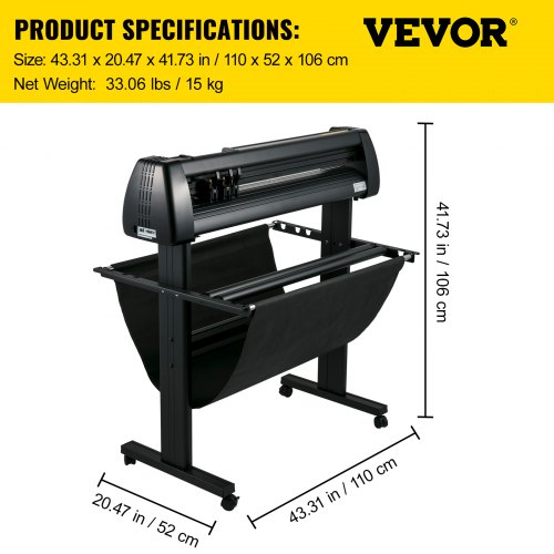 VEVOR Vinyl Cutter 34Inch Bundle, Vinyl Cutter Machine Manual Vinyl ...