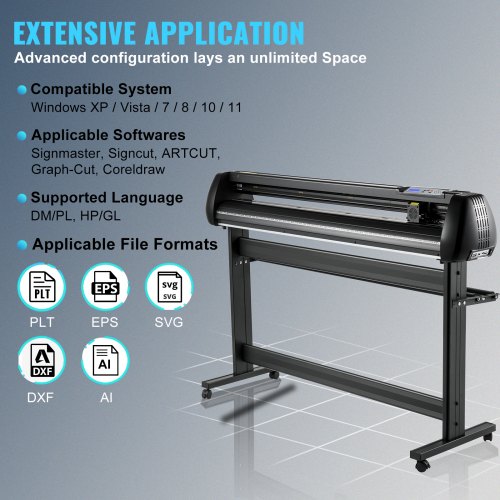 VEVOR Vinyl Cutter Machine Cutting Plotter 53in SignMaster Decal Maker ...