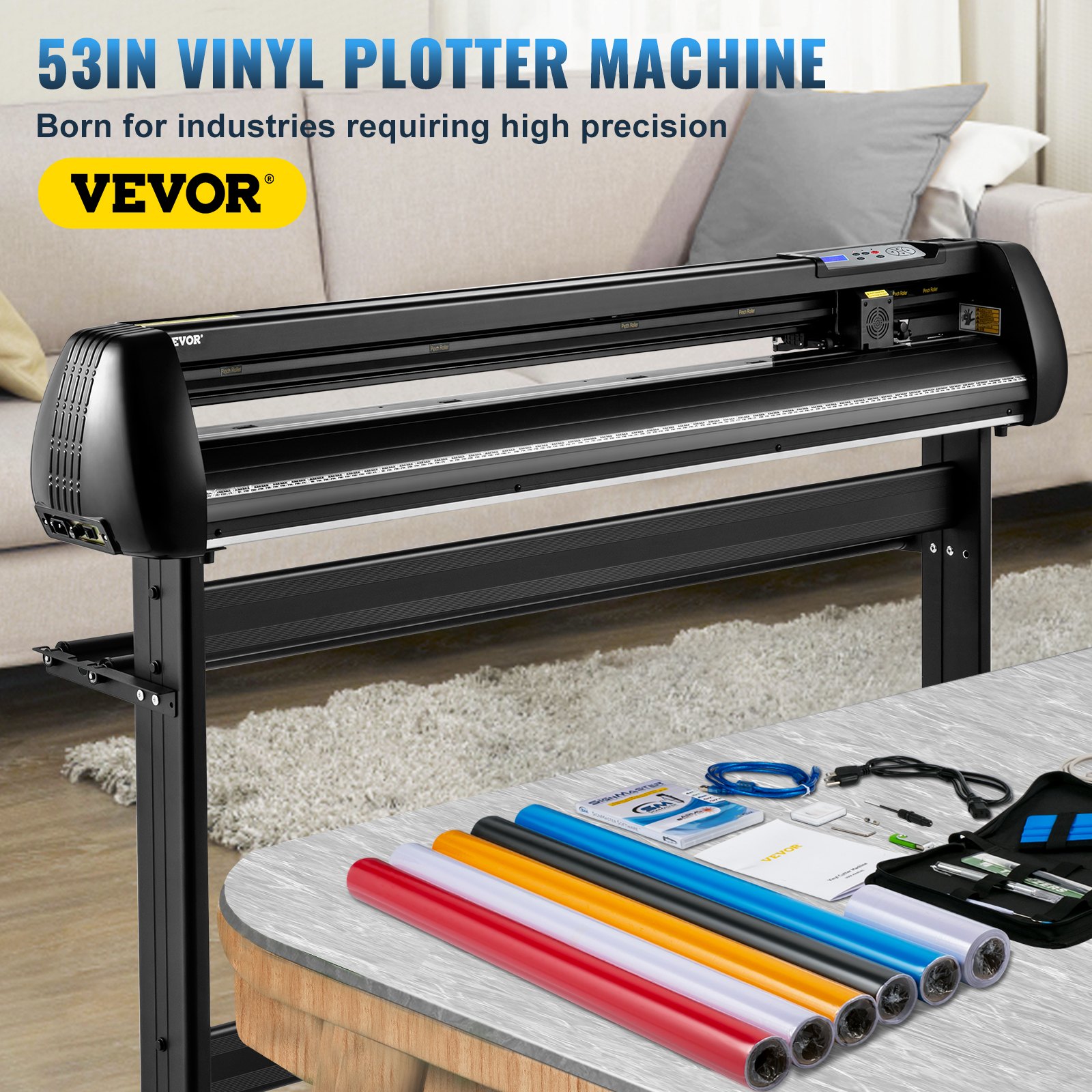 VEVOR Vinyl Cutter Machine Cutting Plotter 53in SignMaster Decal Maker ...