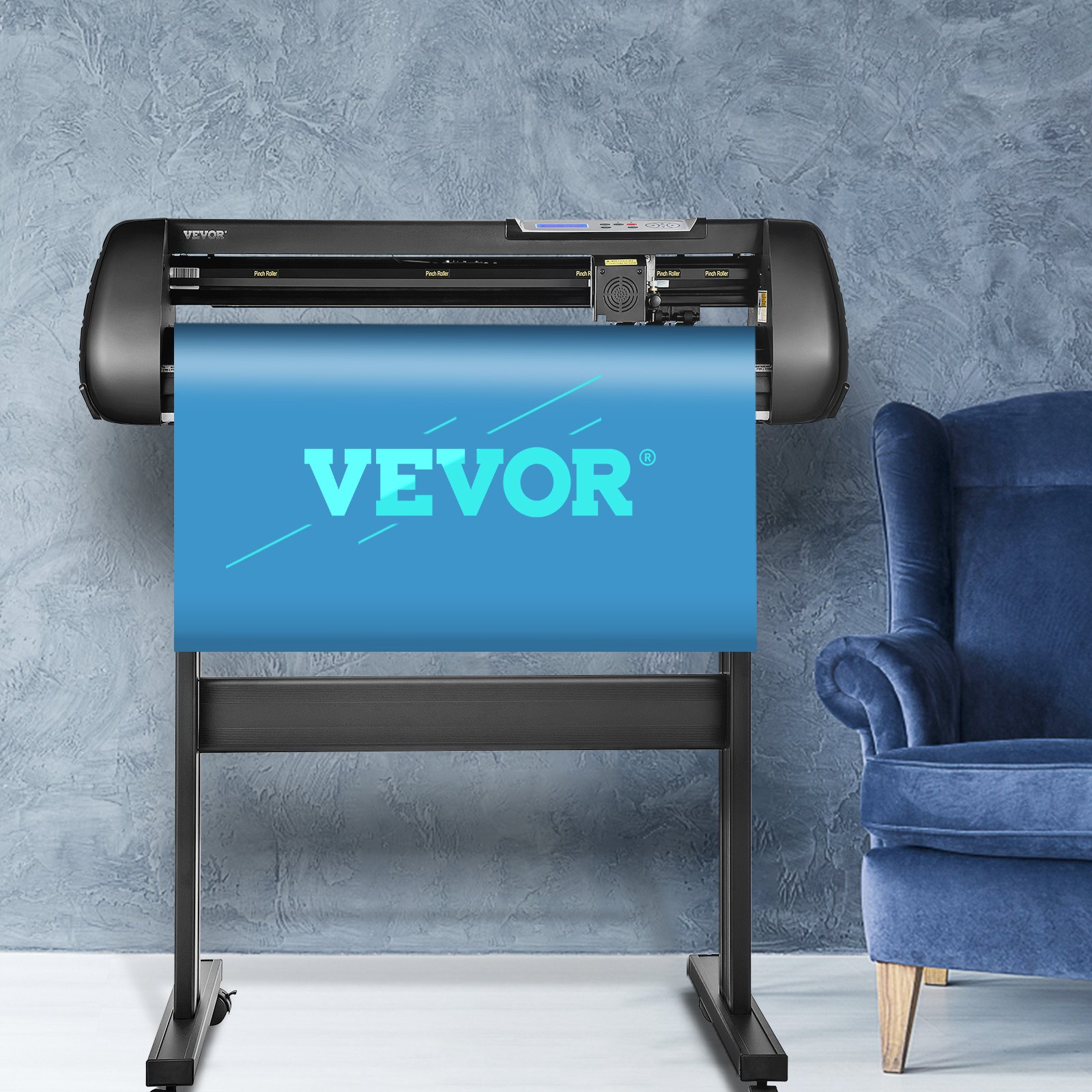 VEVOR Vinyl Cutter Machine, 34in Offline Bluetooth Cutting Plotter ...
