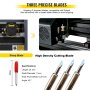 VEVOR Vinyl Cutter Machine, 375mm Vinyl Printer, Maximum Paper Feed 14 ...