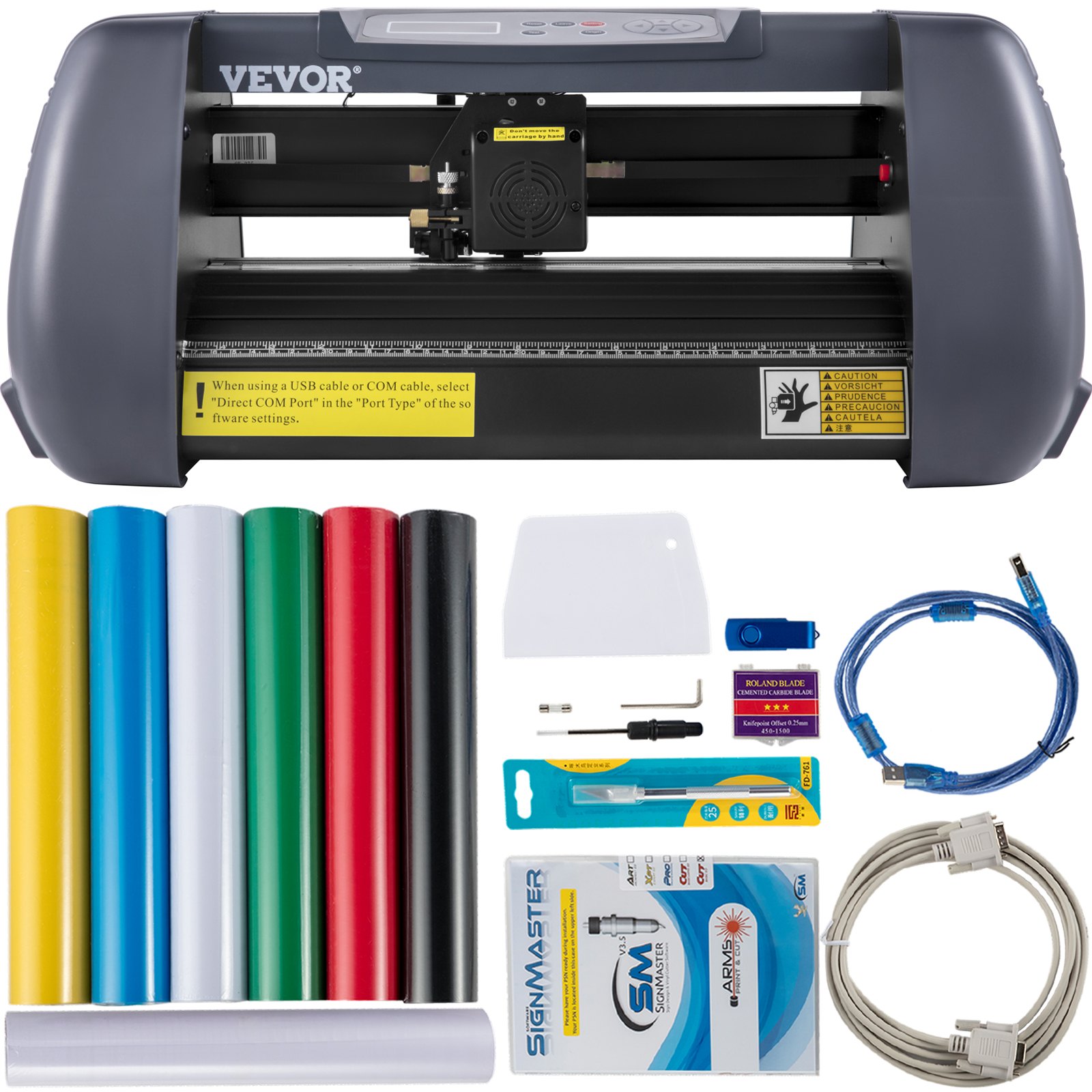 VEVOR VEVOR Vinyl Cutter Machine Cutting Plotter 375mm Plotter Printer ...