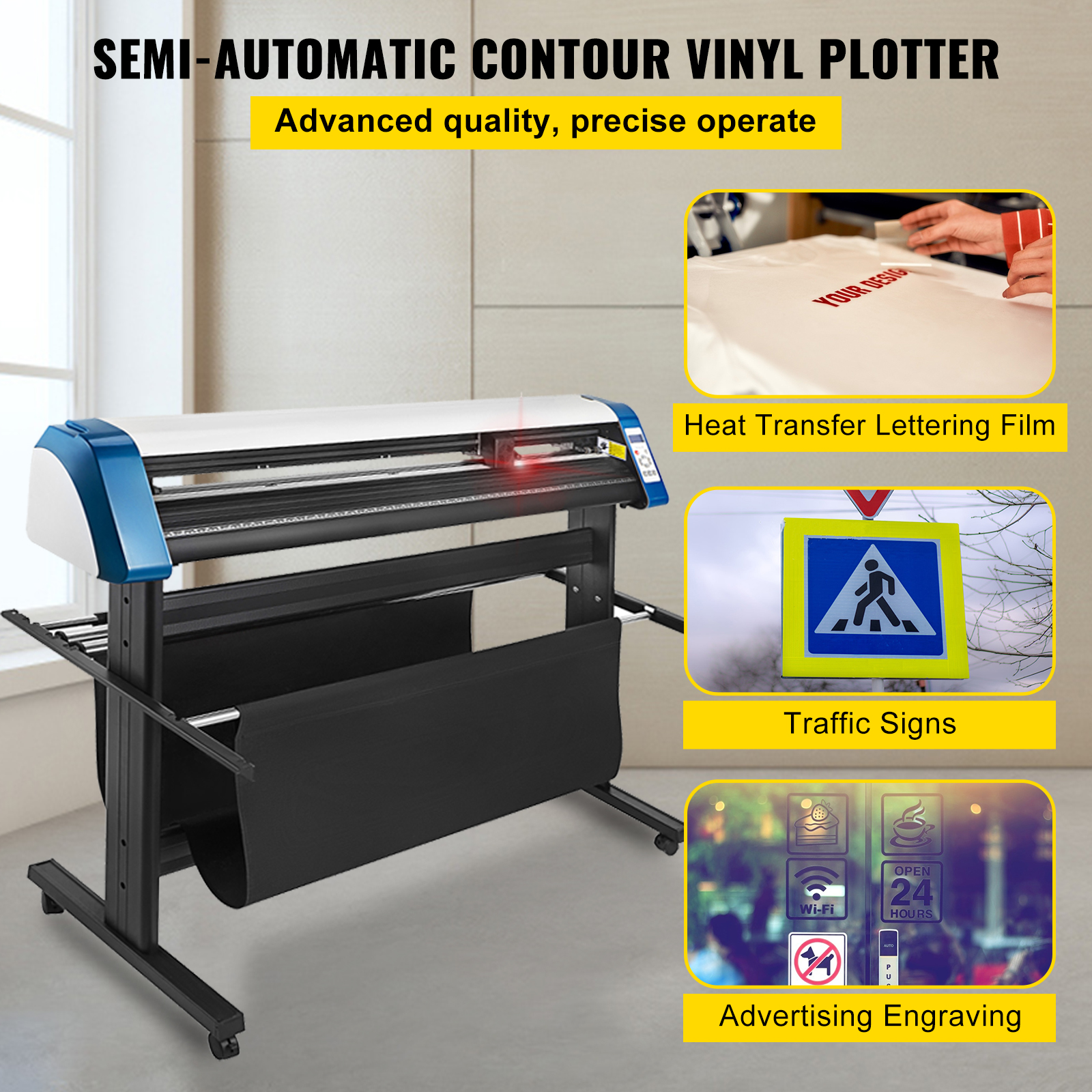 53" Vinyl Cutter Plotter Sign Cutting Machine Optical Eye Signmaster ...