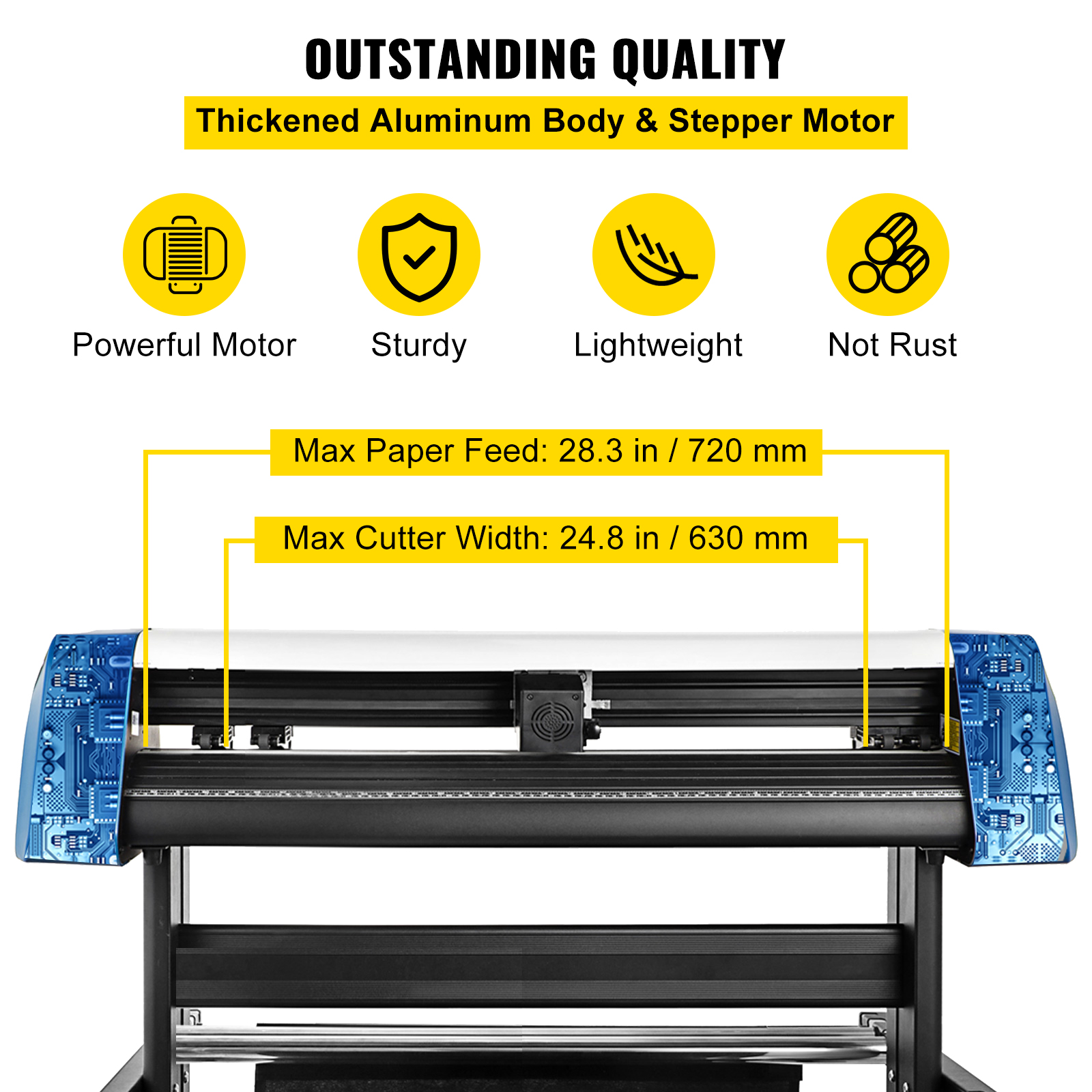 Vinyl Cutter Plotter Sign Cutting 28" Sticker Graphics Cut Graphics 3 ...