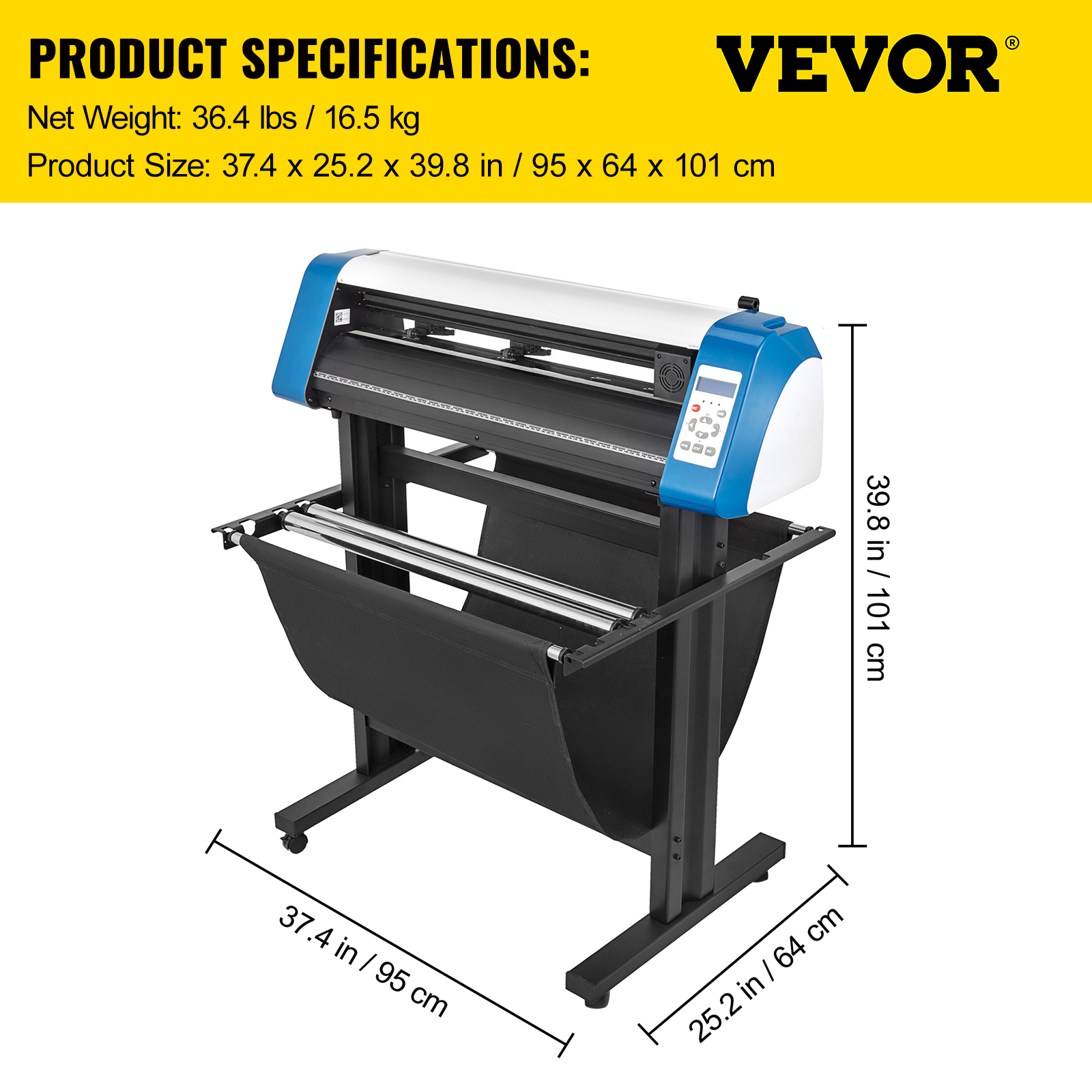 Vinyl Cutter Plotter Sign Cutting 28" Sticker Graphics Cut Graphics 3 ...