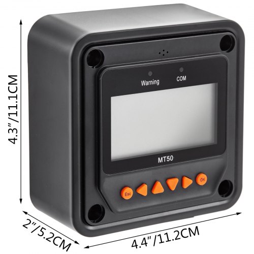 VEVOR MT50 Remote Meter,10A to 100A LCD Display MT50 Tracer MPPT Solar ...