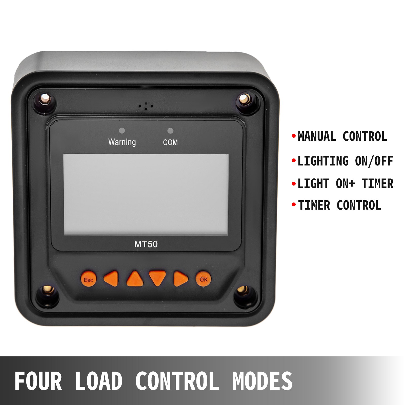 VEVOR MT50 Remote Meter,10A to 100A LCD Display MT50 Tracer MPPT Solar ...
