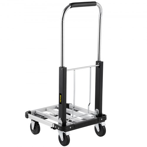 VEVOR Folding Platform Truck, Portable Platform Cart Adjustable Length ...