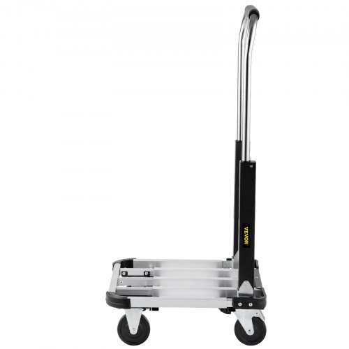 VEVOR Folding Platform Truck, Portable Platform Cart Adjustable Length ...