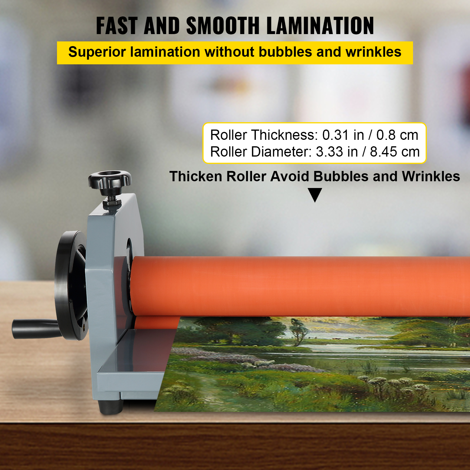 51" 1300mm Manual Vinyl Film Mounting Laminating Machine Cold Laminator ...
