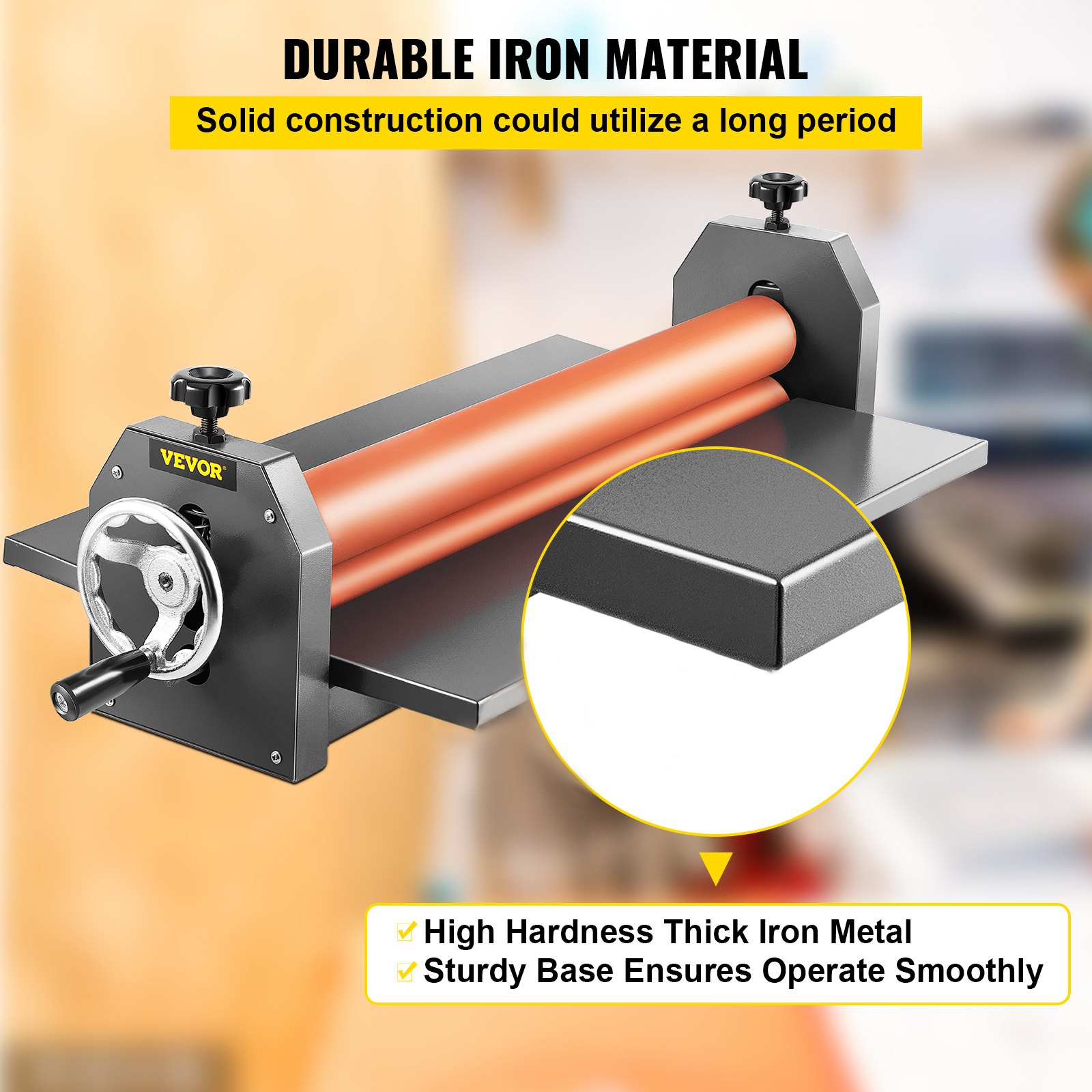 25.5" 650MM Manual Cold Roll Laminator Laminating Machine | VEVOR US
