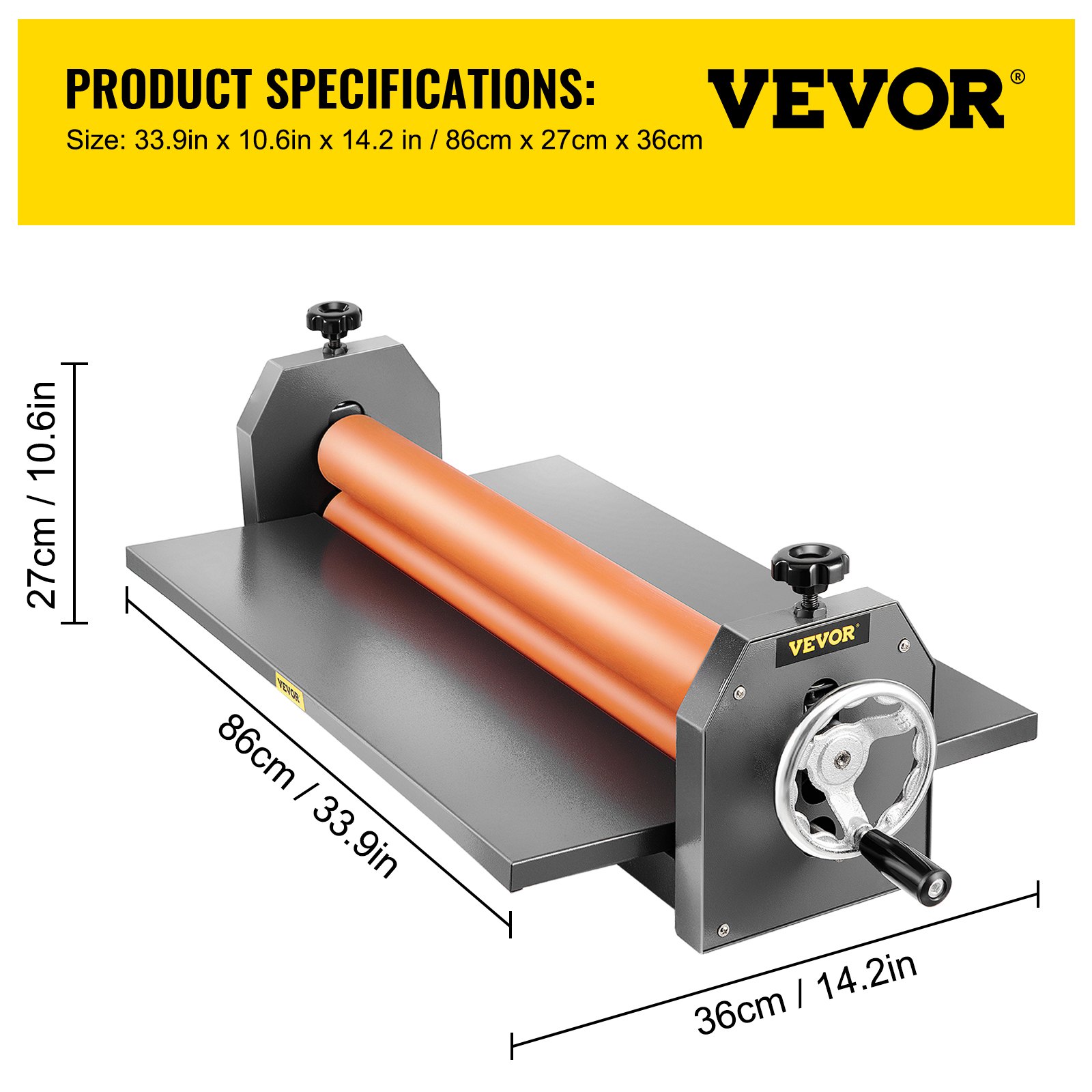 25.5" 650MM Manual Cold Roll Laminator Laminating Machine | VEVOR US
