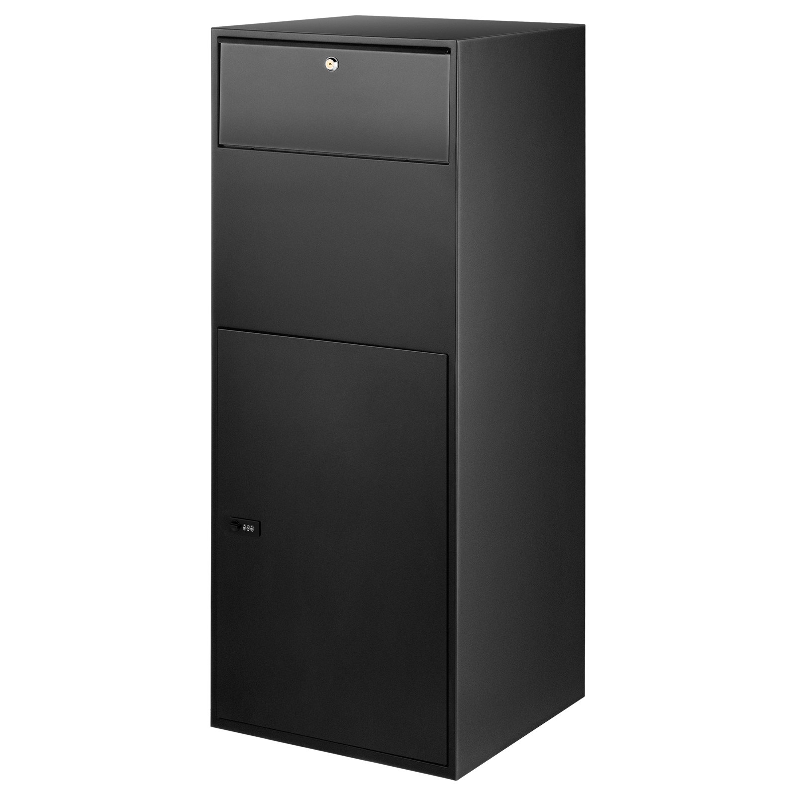 VEVOR Mail Package Drop Box, 19" x 19" x 48" Package Parcel Box with ...