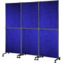 VEVOR Acoustic Room Divider 72" x 66" Office Partition Panel 3 Pack ...