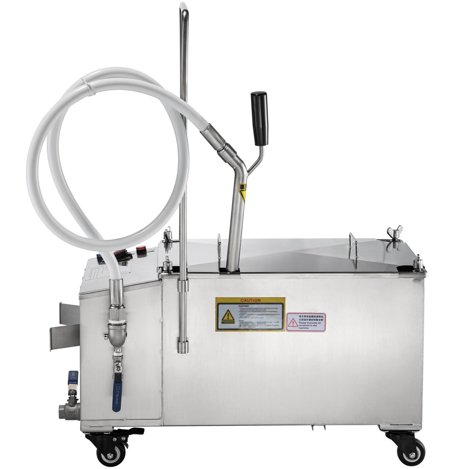 VEVOR Mobile Fryer Filter, 80 LBS/40 L/10.56 Gal Capacity, 300W Oil ...