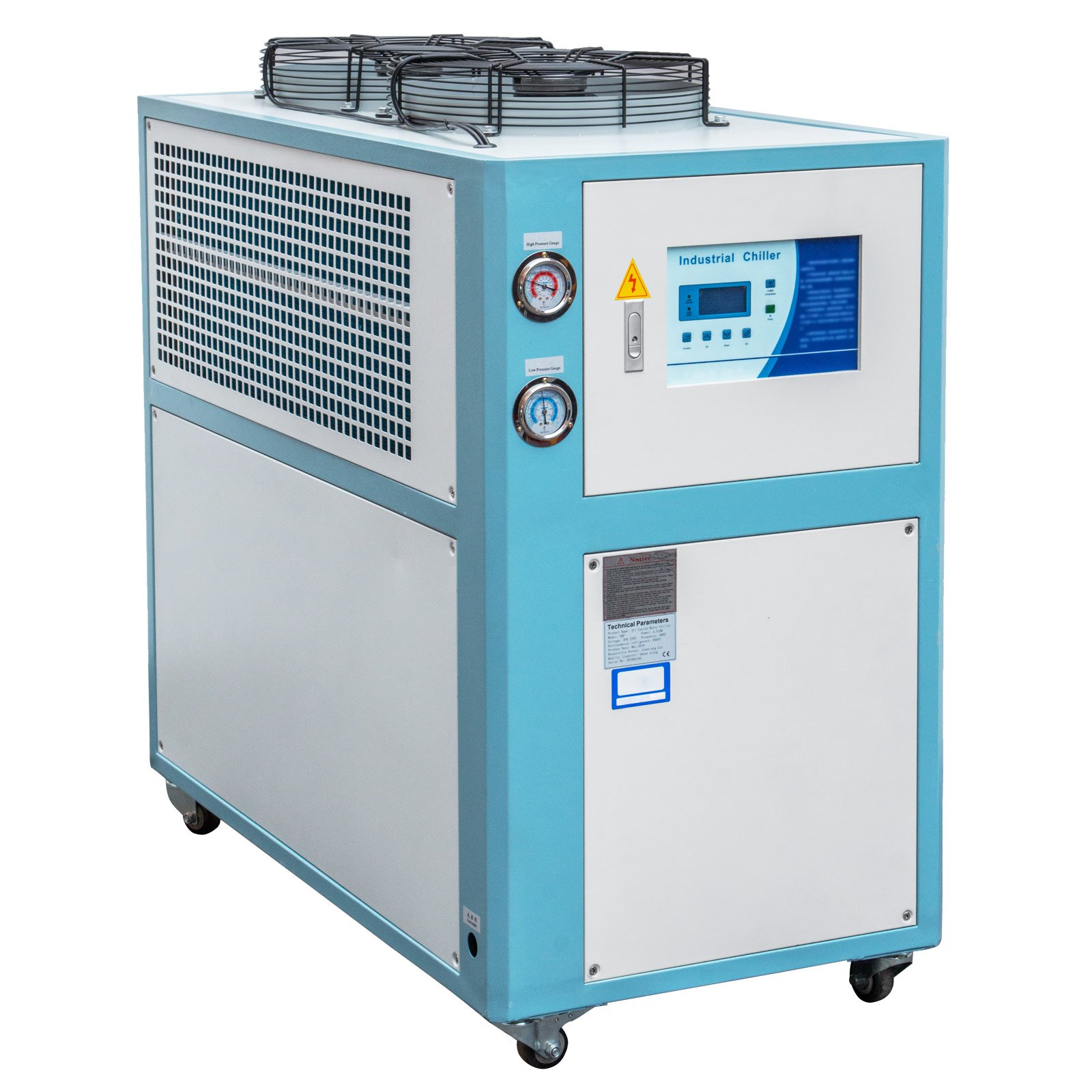VEVOR 3 Tons Air-cooled Industrial Chiller 3HP Compressor Finned ...