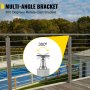 Vevor Cable Railing Post Deck Railing 42x2x2" Sliver Post W/ Pre ...