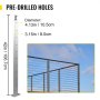 VEVOR Cable Railing Post Level Deck Stair Post 42 x 1.97 x 1.97" Cable ...