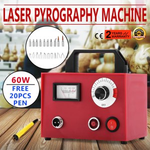60w Laser Pyrography Machine Copper Wood Pyrography Crafts Tool Kit ...