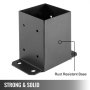 VEVOR 4 x 4 Post Base 5 PCs, Deck Post Base Inner Size 3.5 x 3.5 inch ...