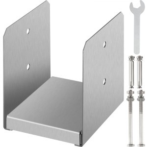 VEVOR Standoff Post Base Inner Size 5.71 x 5.2" (Use for 6 x 6") 316 ...