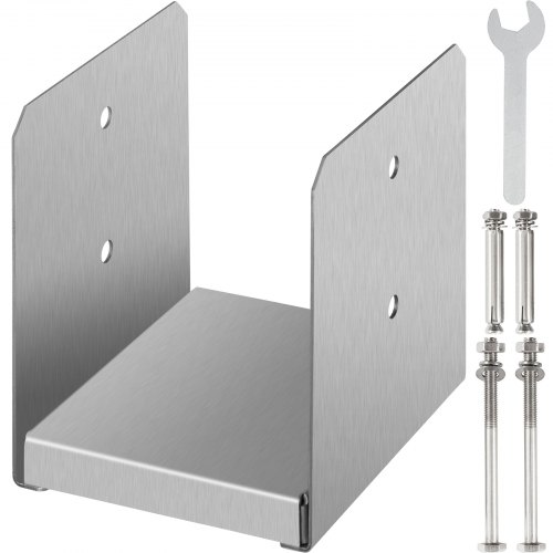 VEVOR Standoff Post Base Inner Size 5.71 x 5.2" (Use for 6 x 6") 316 ...