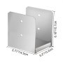 VEVOR Standoff Post Base Inner Size 5.71 x 5.2" (Use for 6 x 6") 316 ...