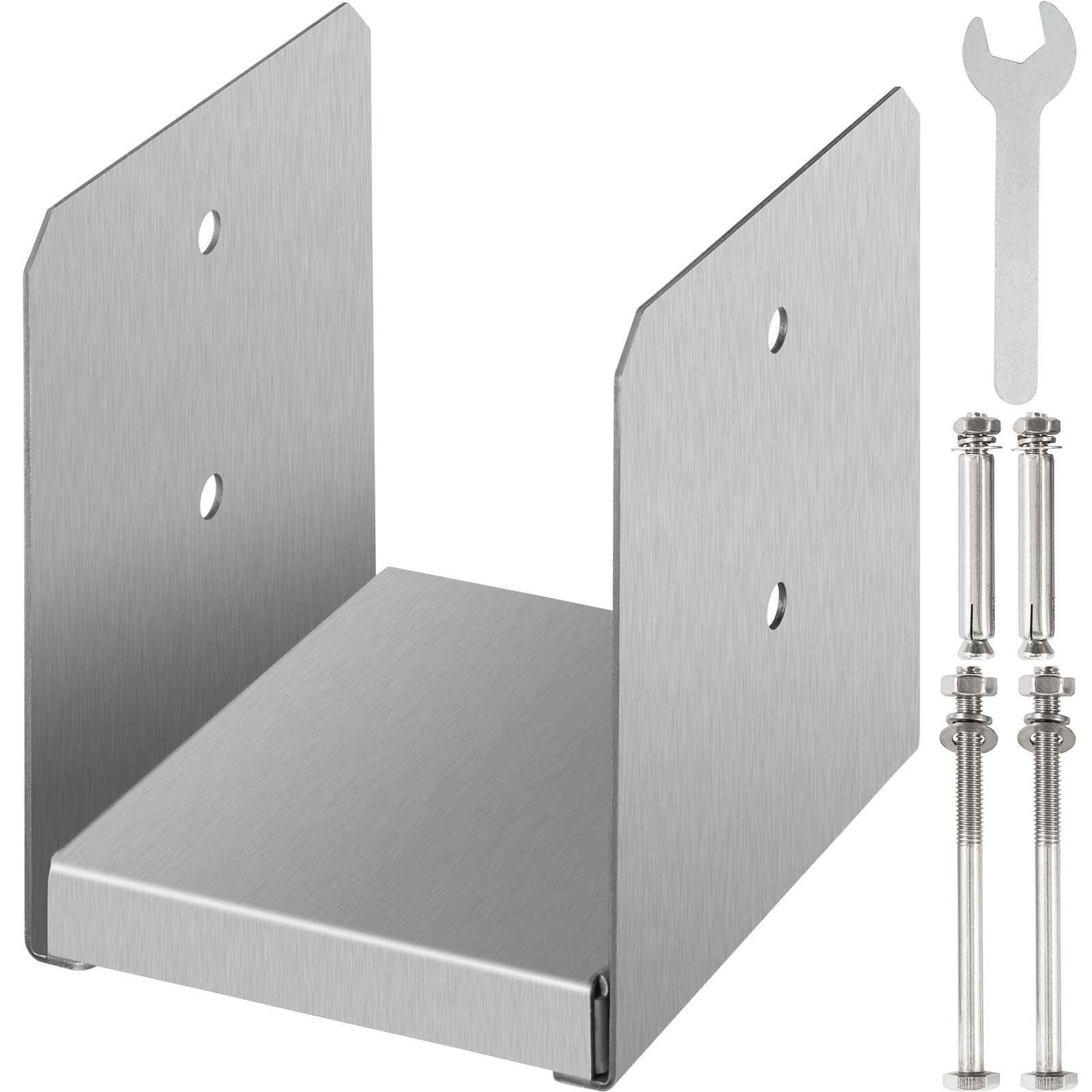 VEVOR Standoff Post Base Adjustable Post Base 6x6" Stainless Steel with ...