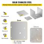 VEVOR Standoff Post Base 8 x 8"(Inner Size:7.8 x 7.48") 1 PCS Stainless ...