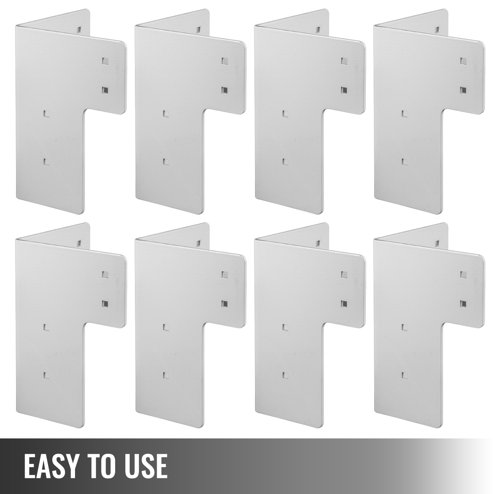 VEVOR Workbench Corner Brackets 8 PCs Shop Table Bracket Kit 48 LBS ...