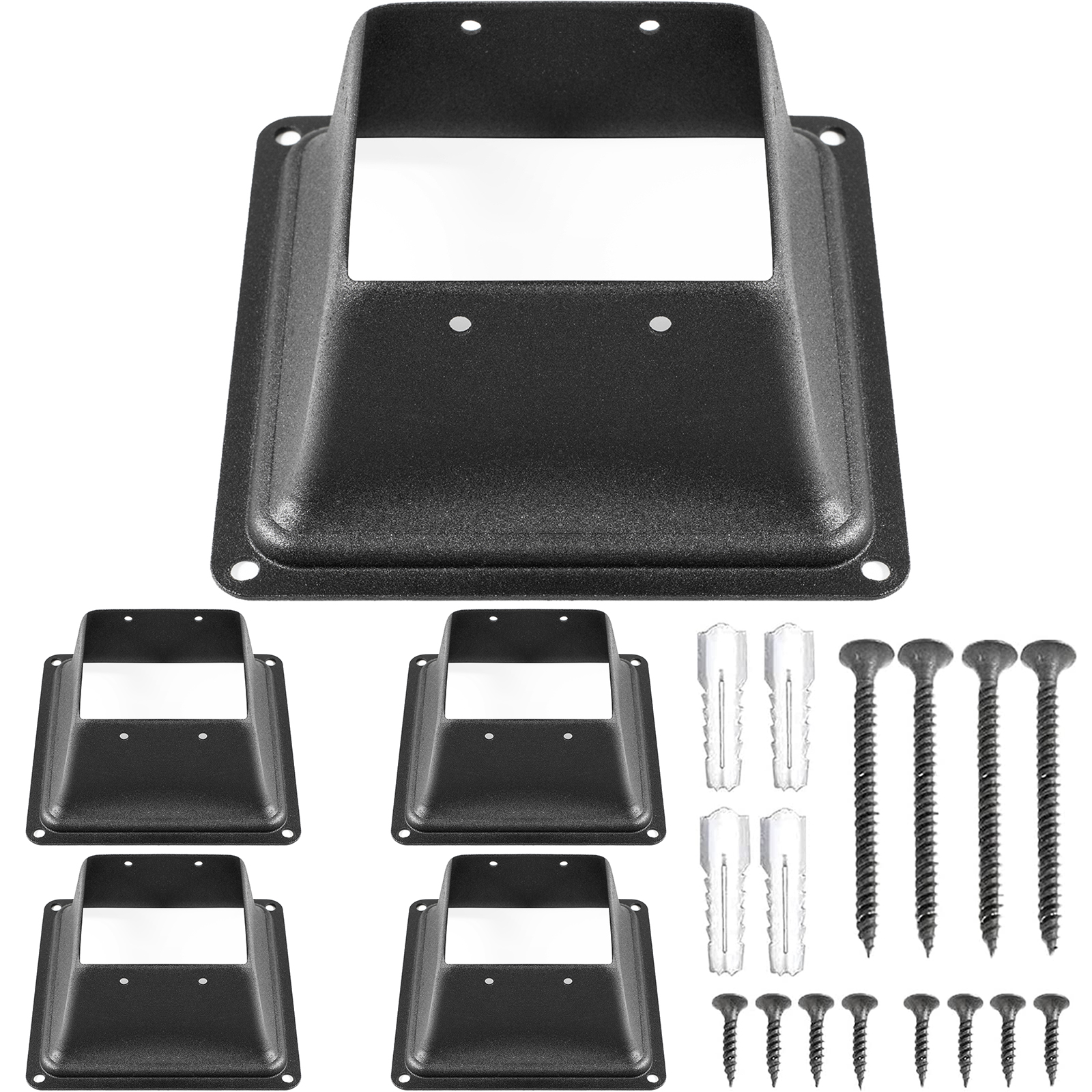 Vevor Deck Post Base Post Base Skirt 5 Pcs Post Support Flange 4 X 4 ...