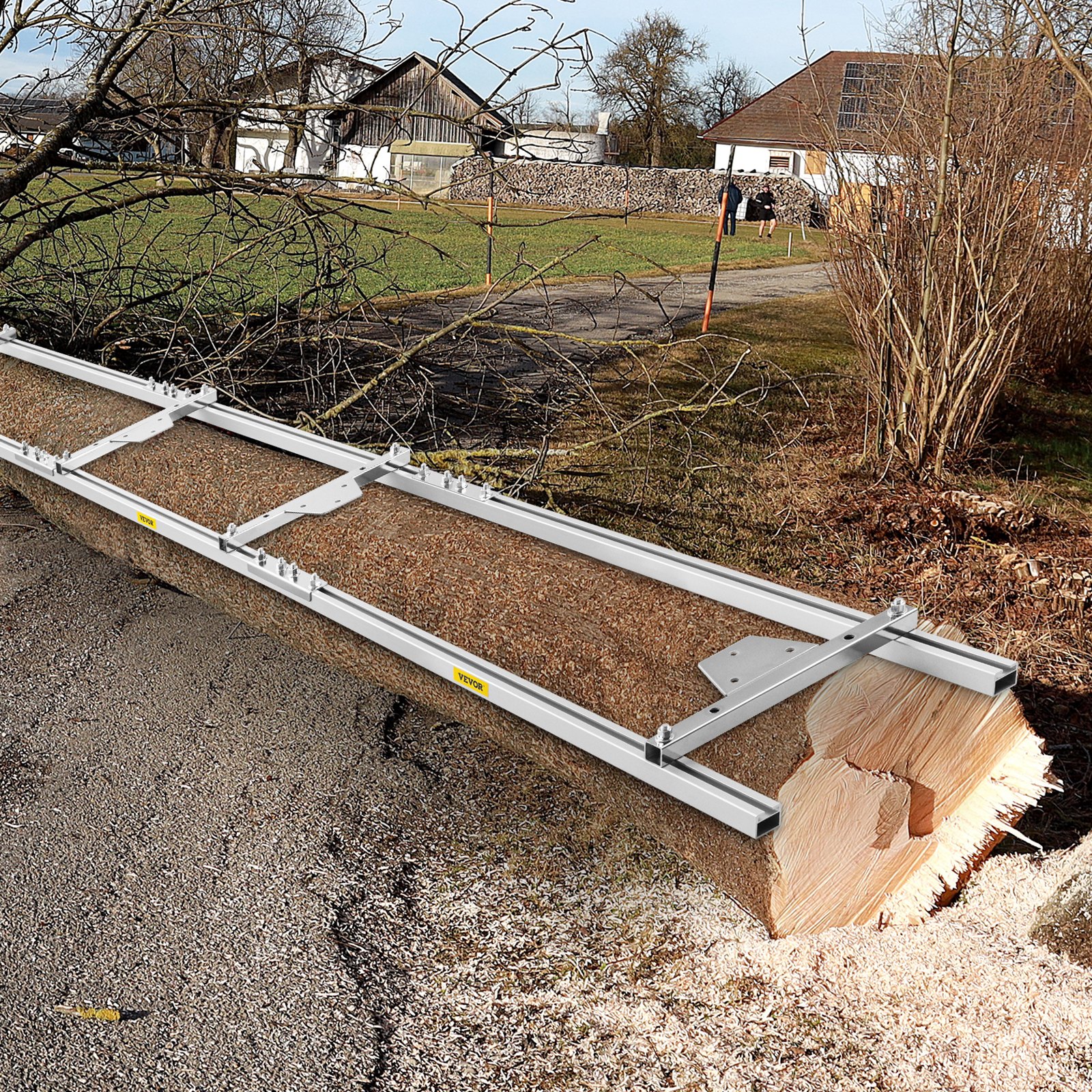 VEVOR Rail Mill Guide System 9 FT Chainsaw Mill Rail Guide with 4 Wood ...