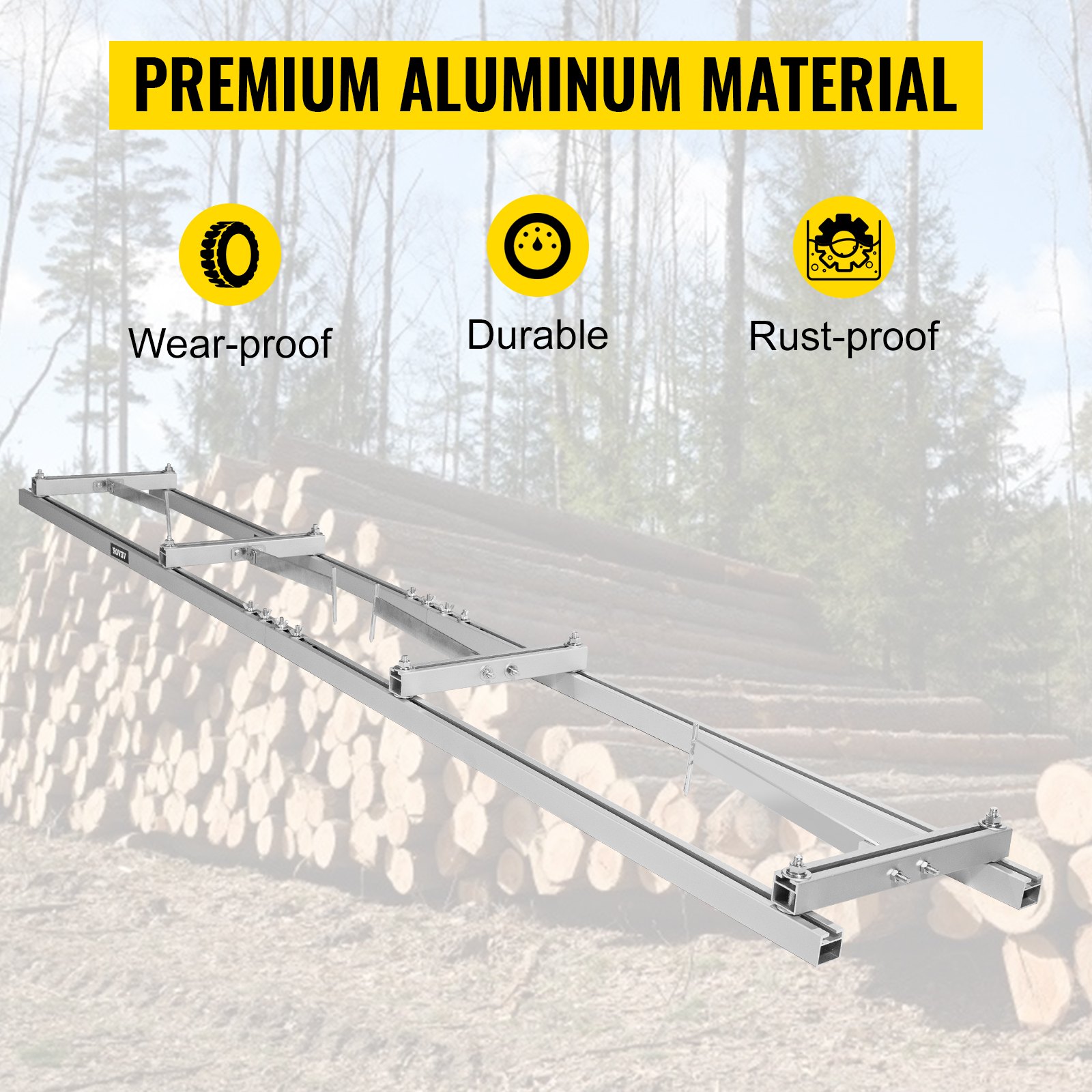 VEVOR Rail Mill Guide System, 6 ft Milling Guide, 2 Crossbar Kits ...