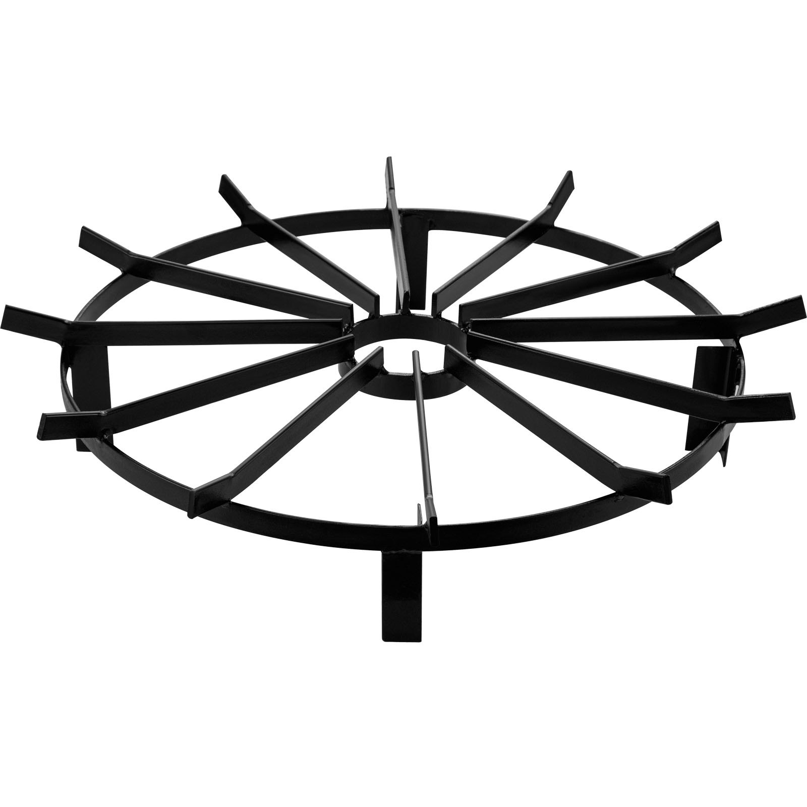 VEVOR 24in Fire Grate Log Grate,Wagon Wheel Firewood Grates 12 Iron ...