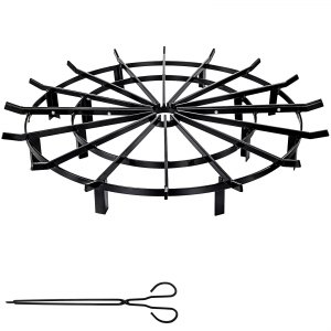 Wheel Fire Grate Fire Pit Log Grate 40-inch Fire Pit Grate Round Fire ...