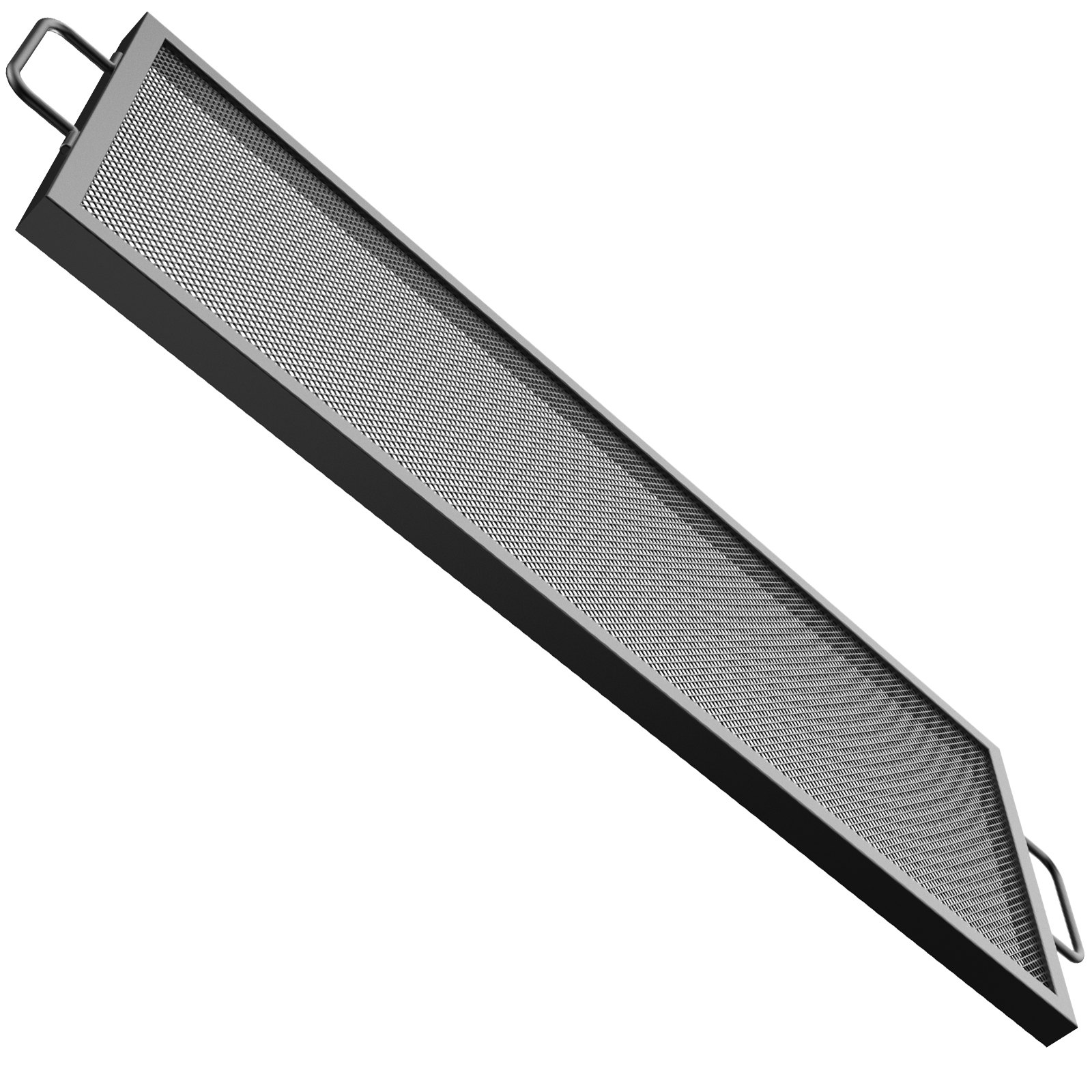 VEVOR Rectangle Fire Pit Grate, X-Marks Rectangle Grill Grate, Black ...