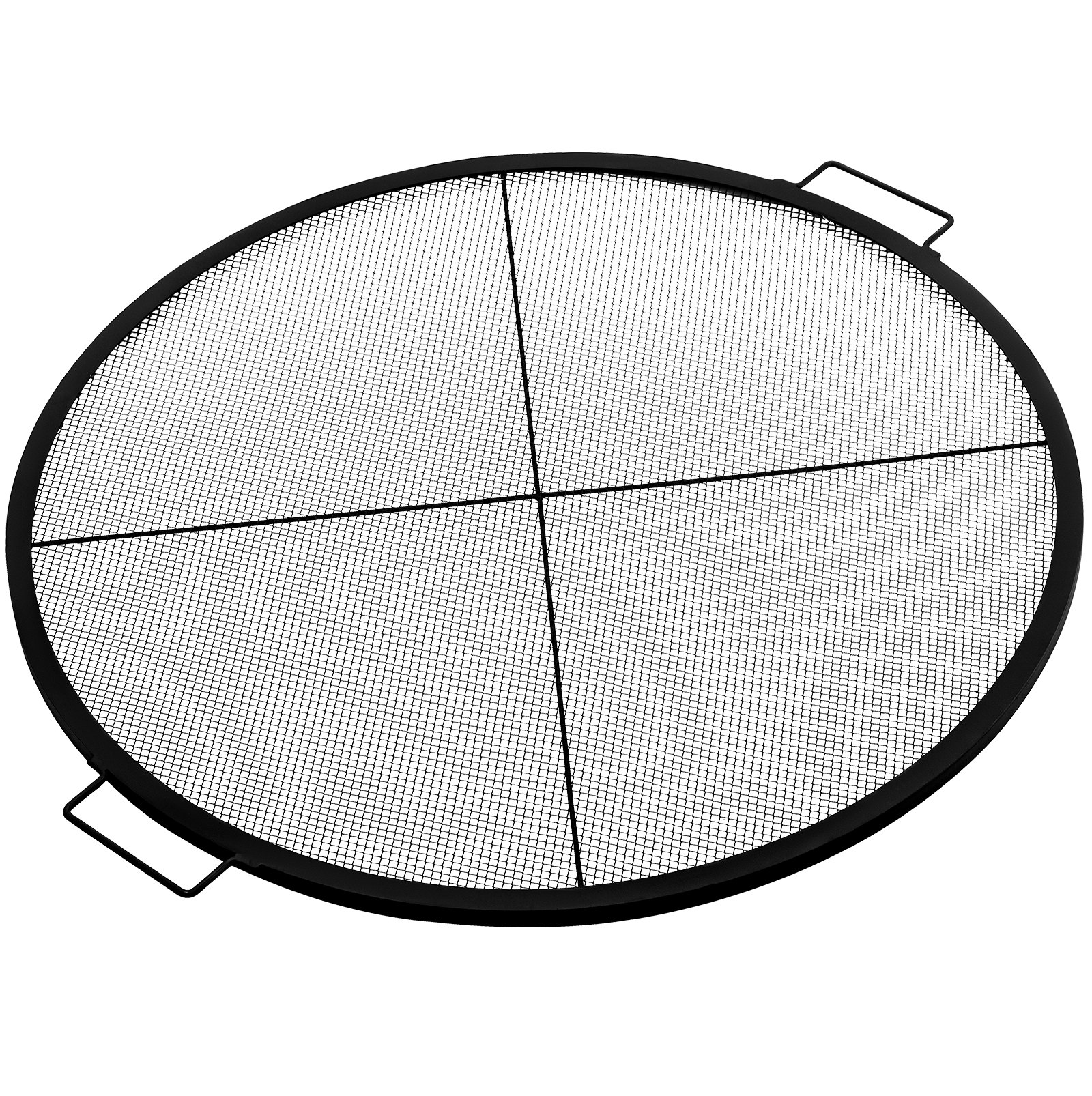 VEVOR Round Fire Pit Grate, 25" Diameter Fire Pit Grill Grate, X-Marks ...