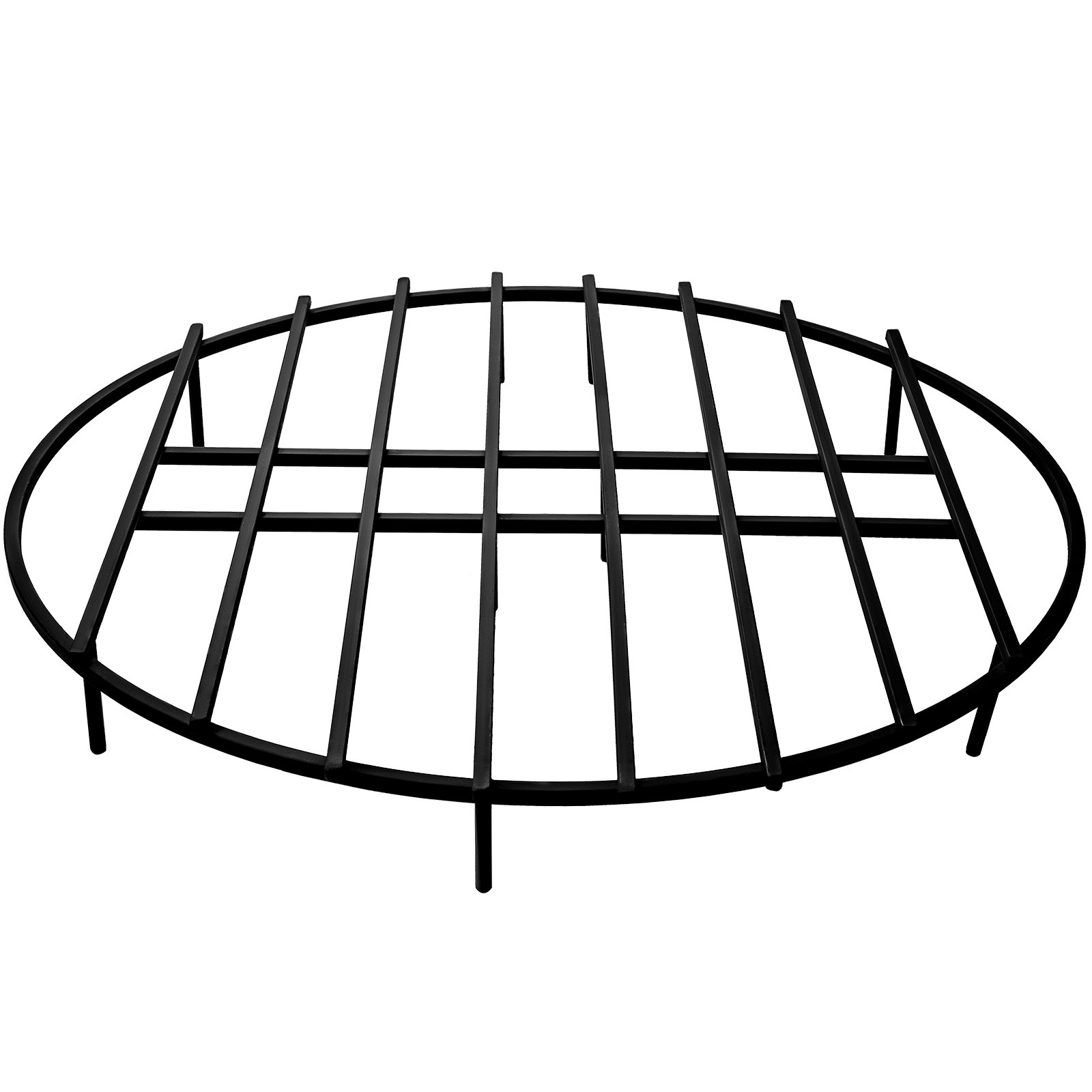 VEVOR Fire Pit Grate, Heavy Duty Iron Round Firewood Grate, Round Wood ...