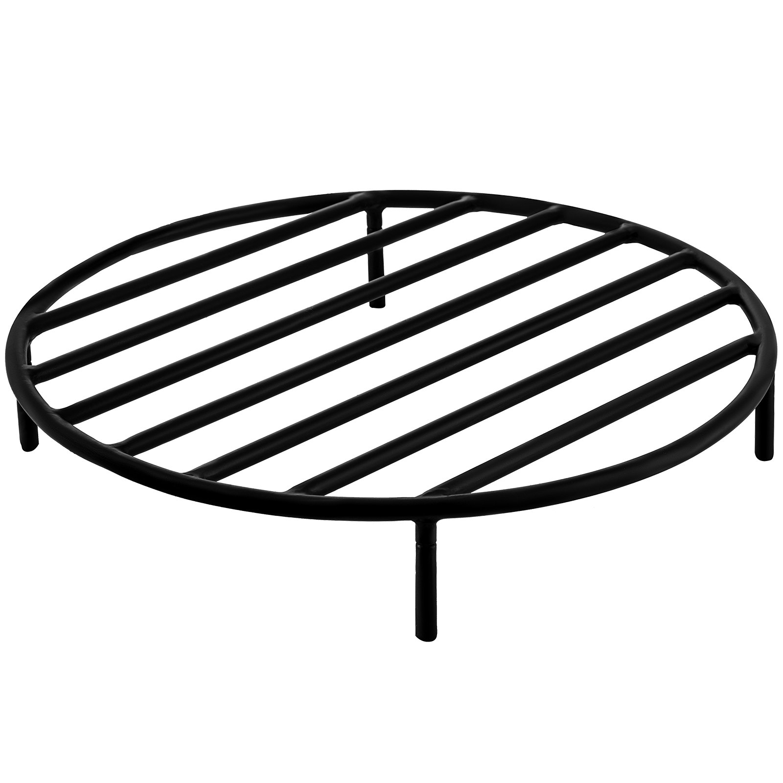 VEVOR Fire Pit Grate, Heavy Duty Iron Round Firewood Grate, Round Wood ...
