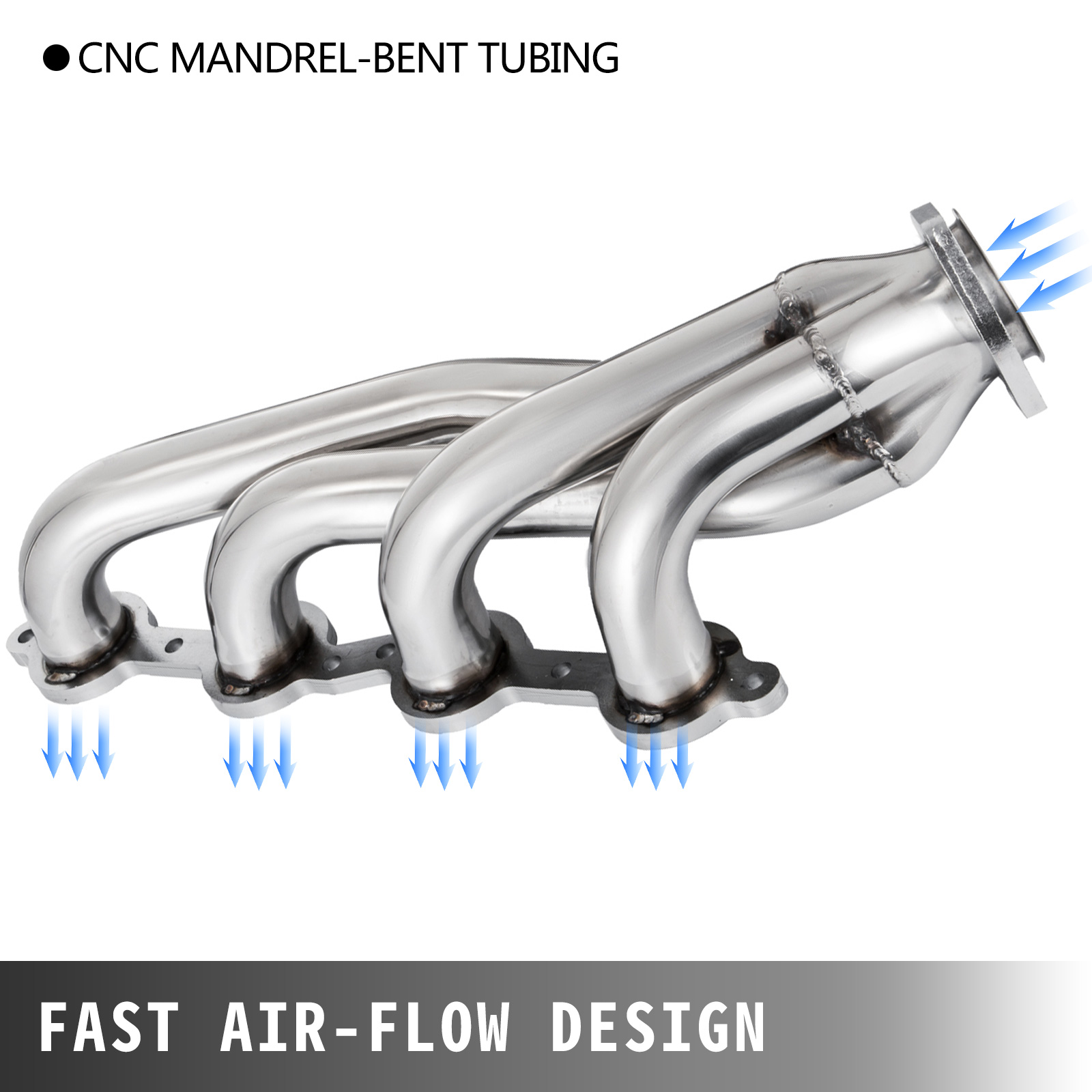 Set Ls Swap Exhaust Headers For Chevy Ls1 Ls2 Ls3 Ls6 Ls9 S10 Suv Truck ...