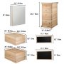 Langstroth Bee Hive 10 Frame 2 Deep 2 Medium (Includes all Frames ...