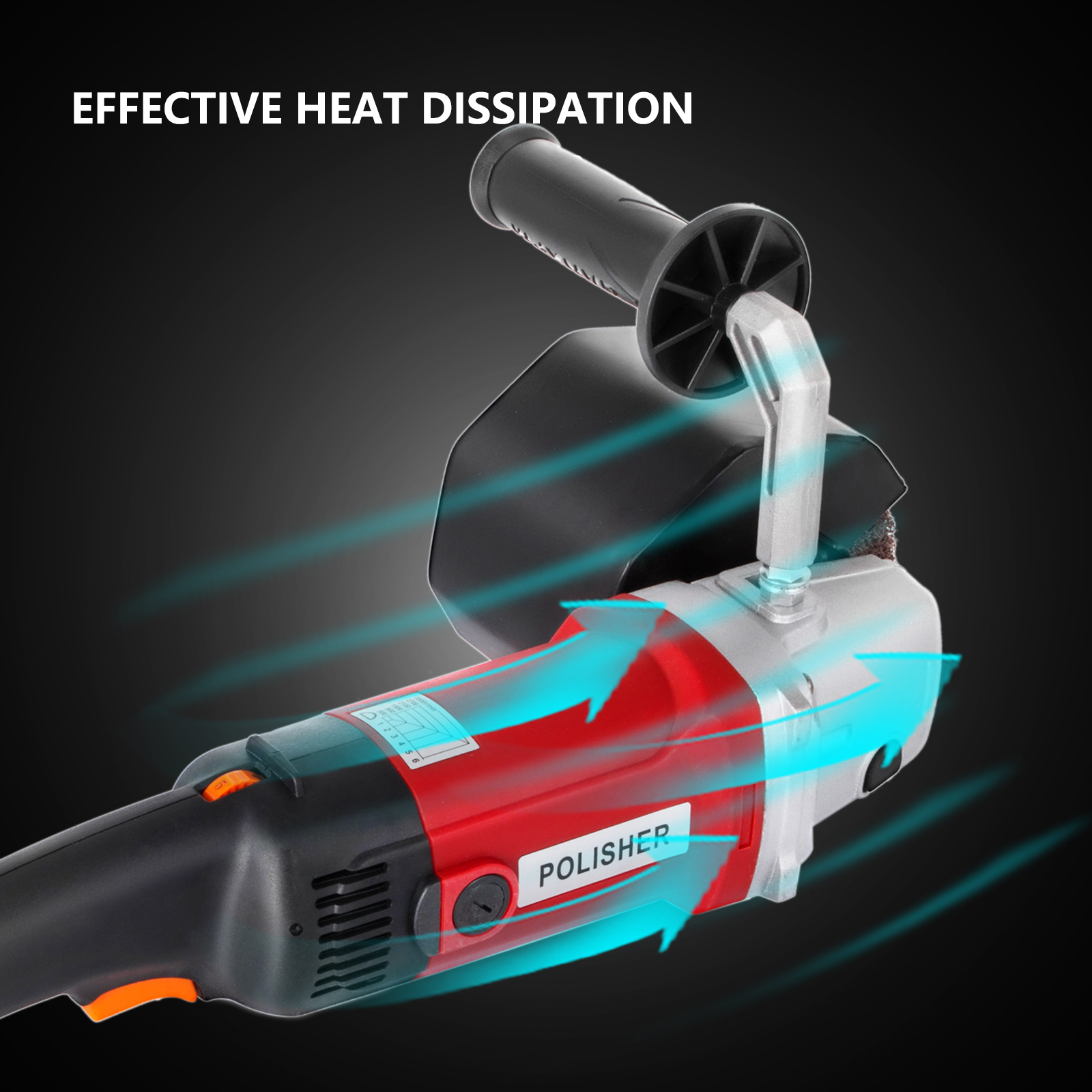 1200w Burnishing Polishing Machine 4 Wheel Polisher Brush Wheels ...
