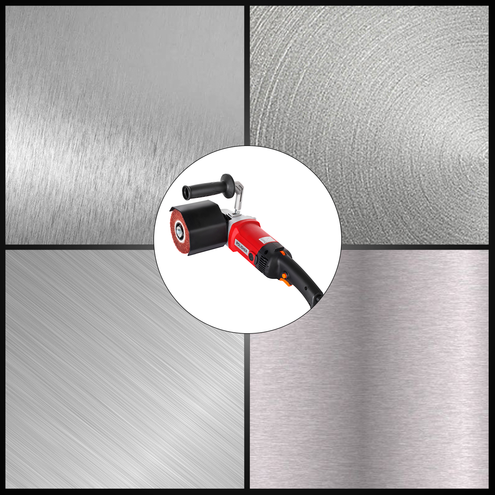 1200w Burnishing Polishing Machine 4 Wheel Polisher Brush Wheels ...