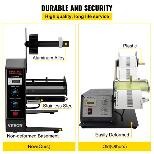 VEVOR VEVOR Premium Automatic Label Dispenser Machine AL-1150D Device ...