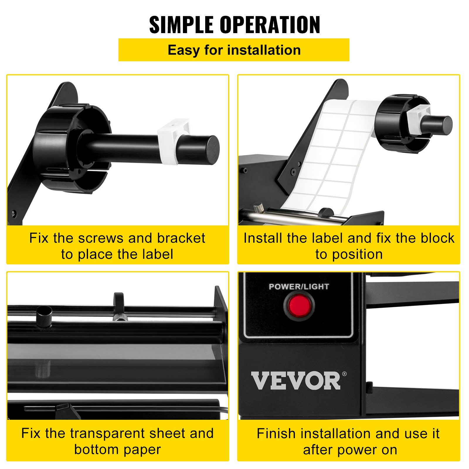 VEVOR VEVOR Premium Automatic Label Dispenser Machine AL-1150D Device ...
