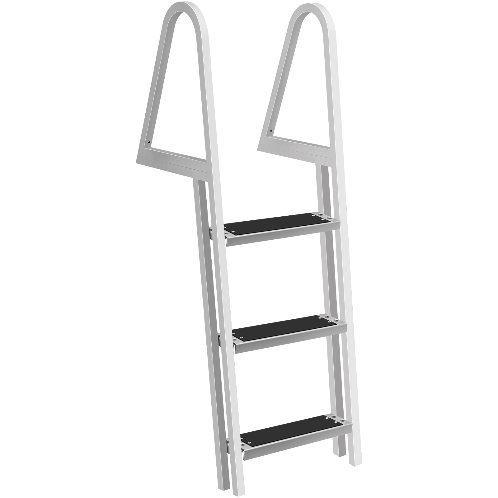VEVOR Removable Dock Ladder with Rubber Mat, Pontoon Boat Ladder with ...