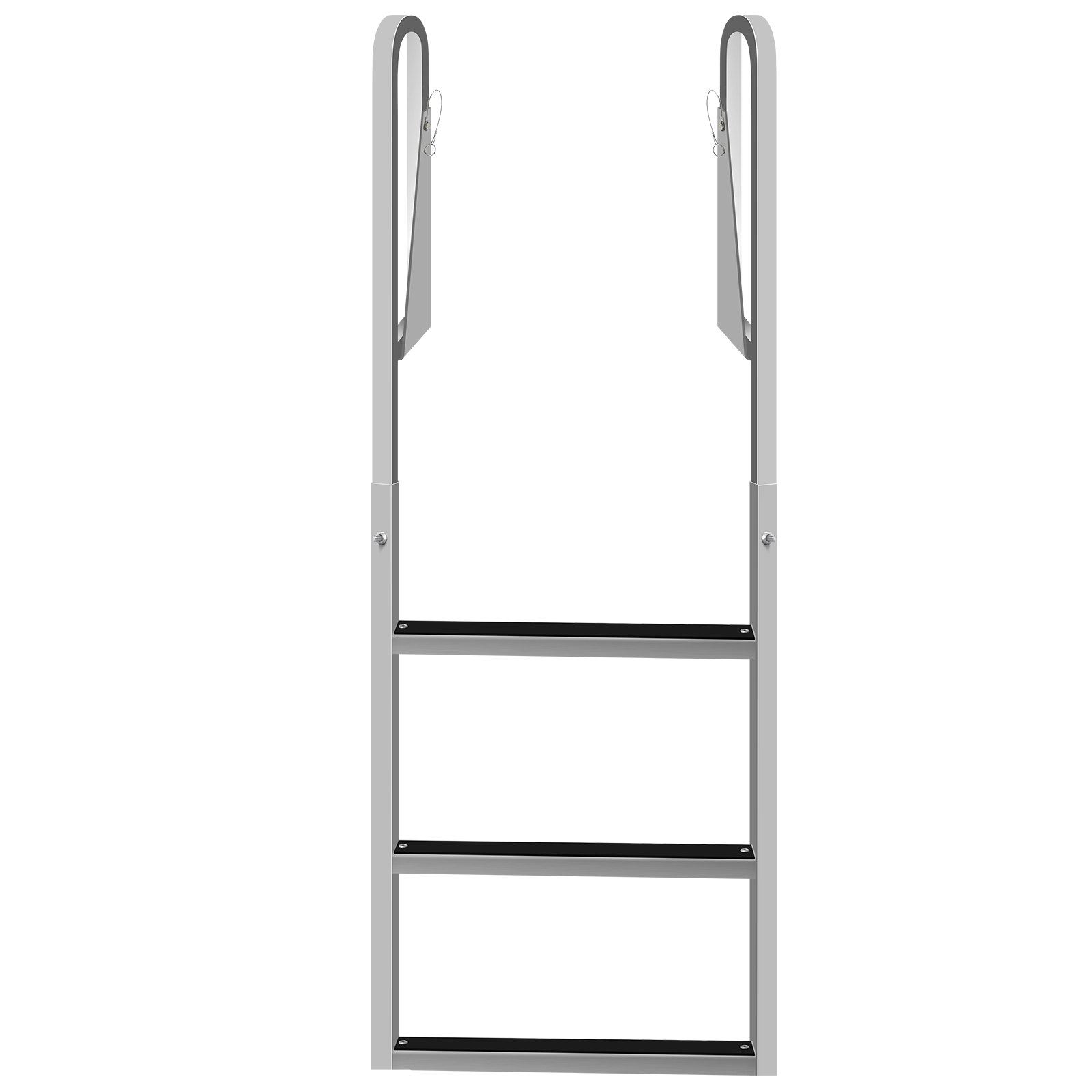 VEVOR Dock Ladders Flip Up, Dock Ladder with Rubber Mat, Swim Ladder ...
