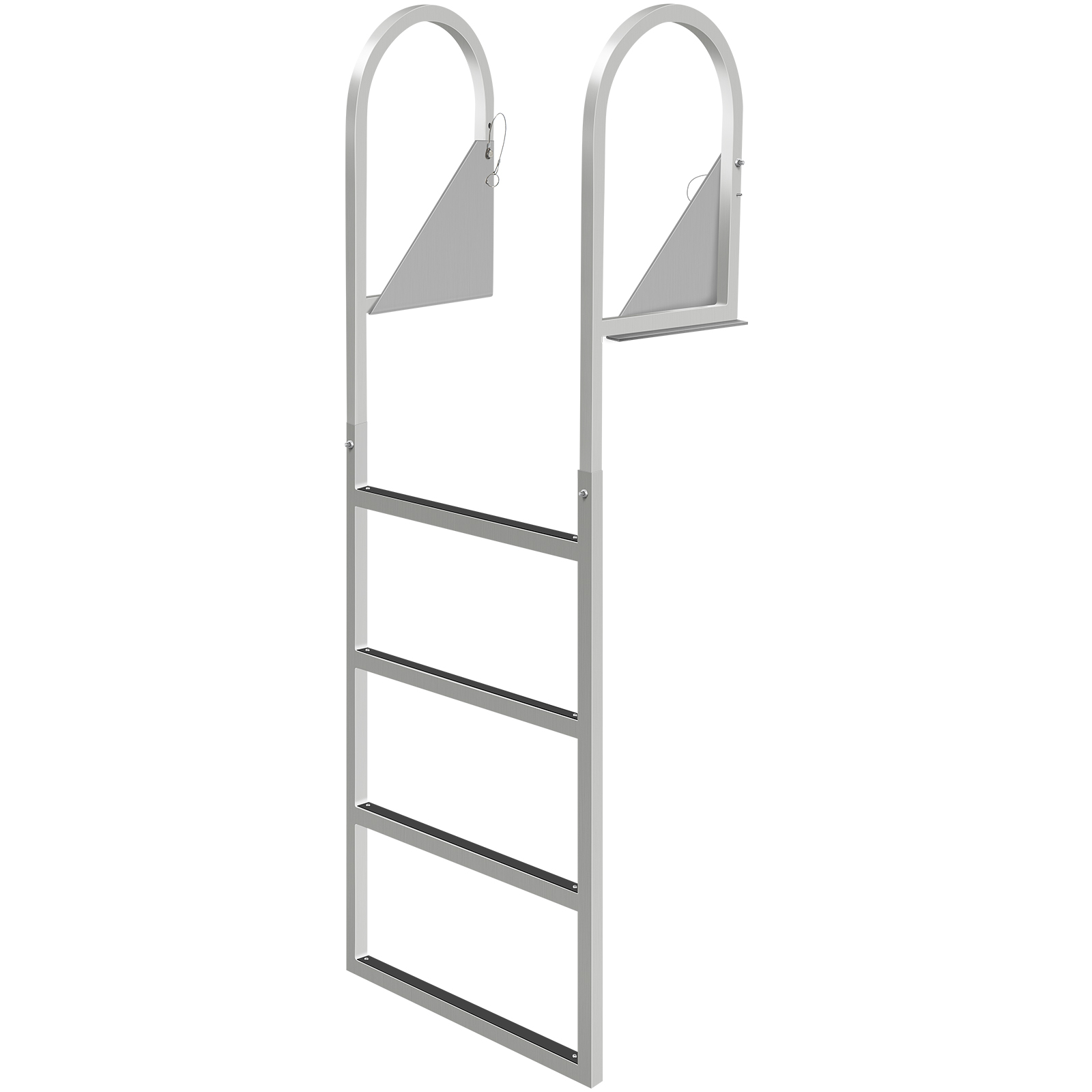 Aluminum Dock Ladder, Boat Dock Ladder 4 Steps Pontoon Ladder, Dock ...