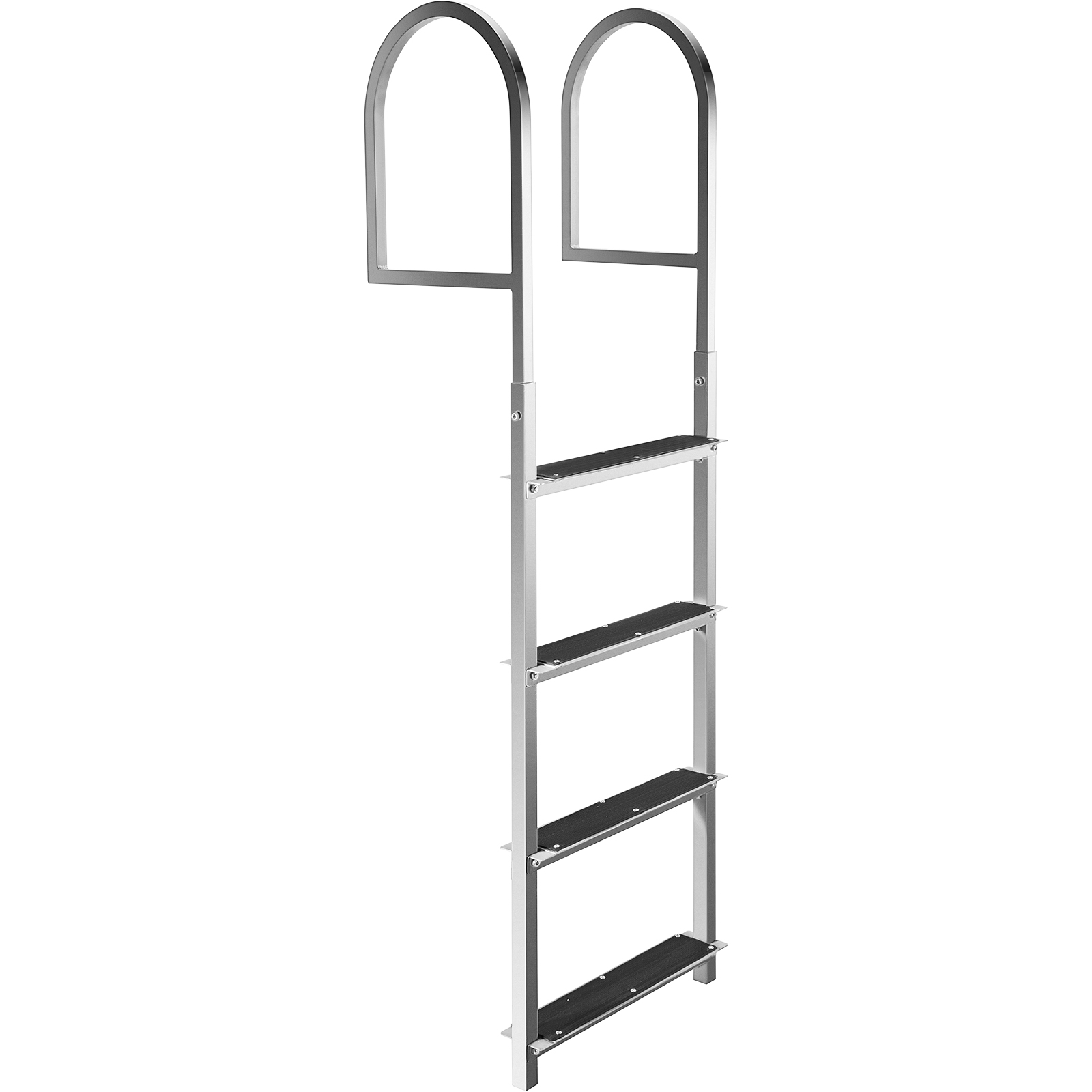 Vevor Aluminum Dock Ladder Boat Ladder 4-step 330lbs Capacity Fixed ...